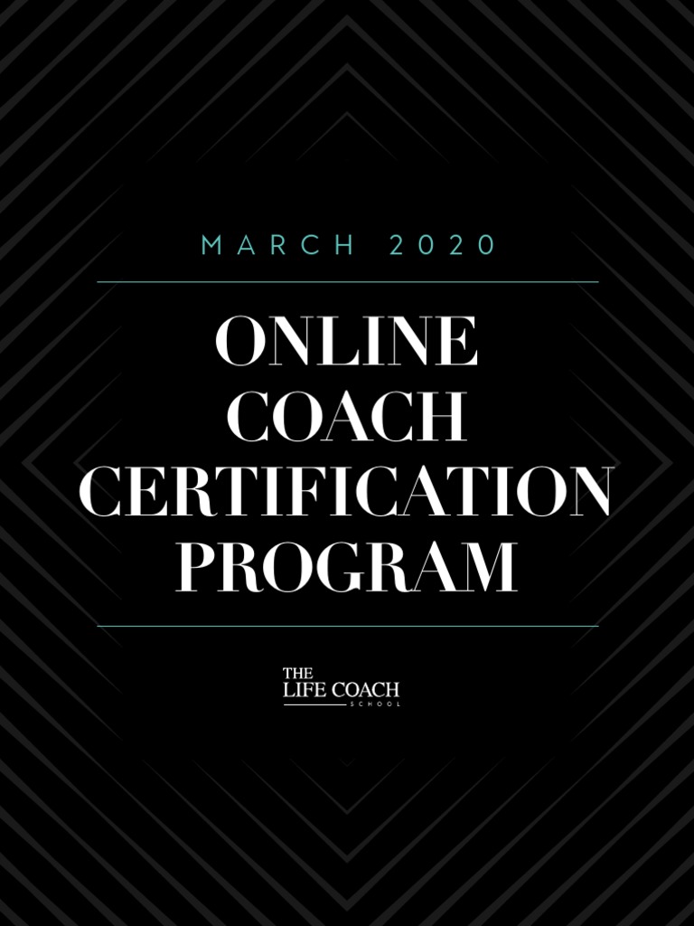 Online Coach Certification Program: MARCH 2020 | PDF | Certification ...