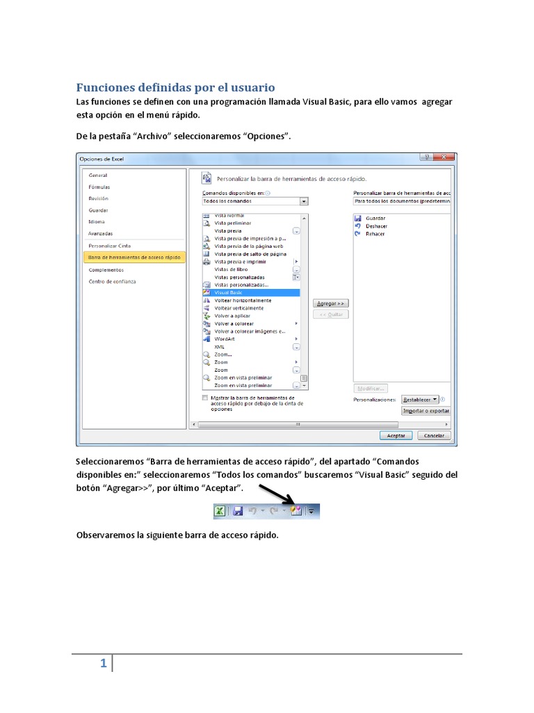 Funciones Definidas Por El Usuario | PDF