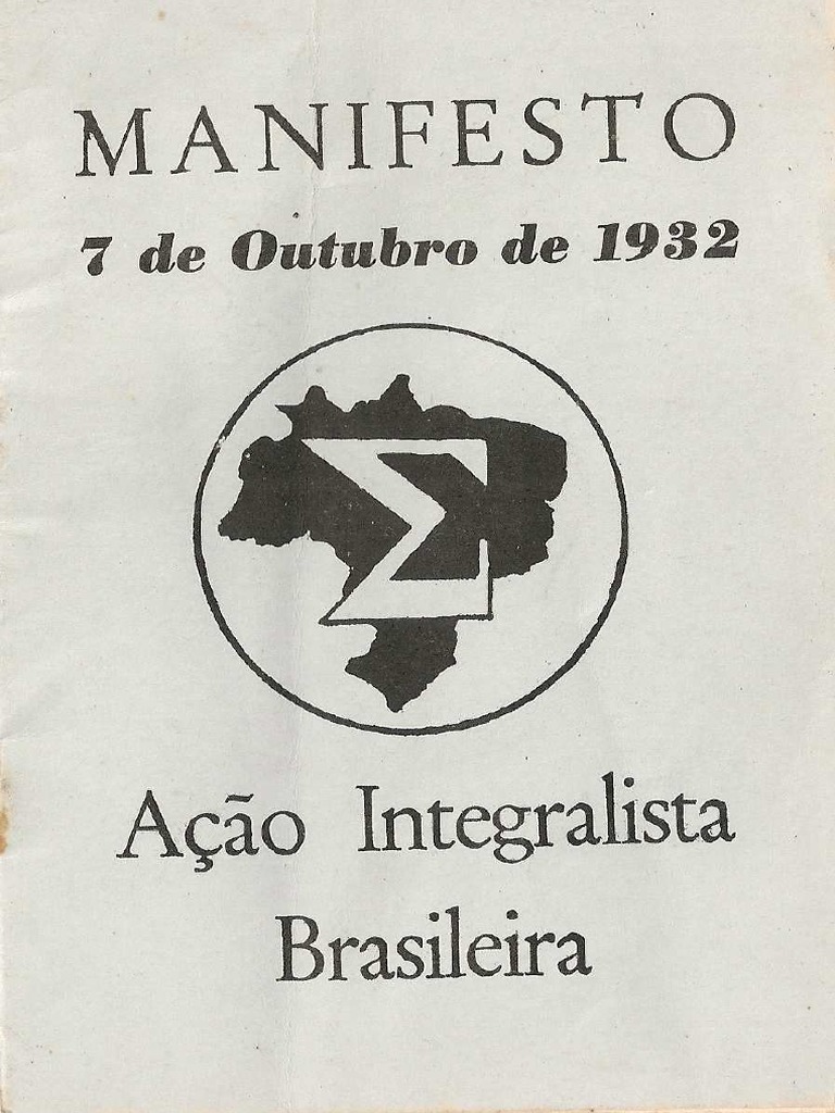 Plinio Salgado - Manifesto Outubro de 1932 | PDF