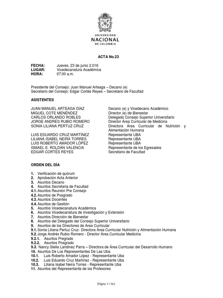 Acta 23 | PDF | Hospital | Medicina