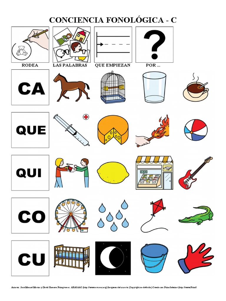 04 Conciencia Fonologica CA QUE QUI CO CU | PDF