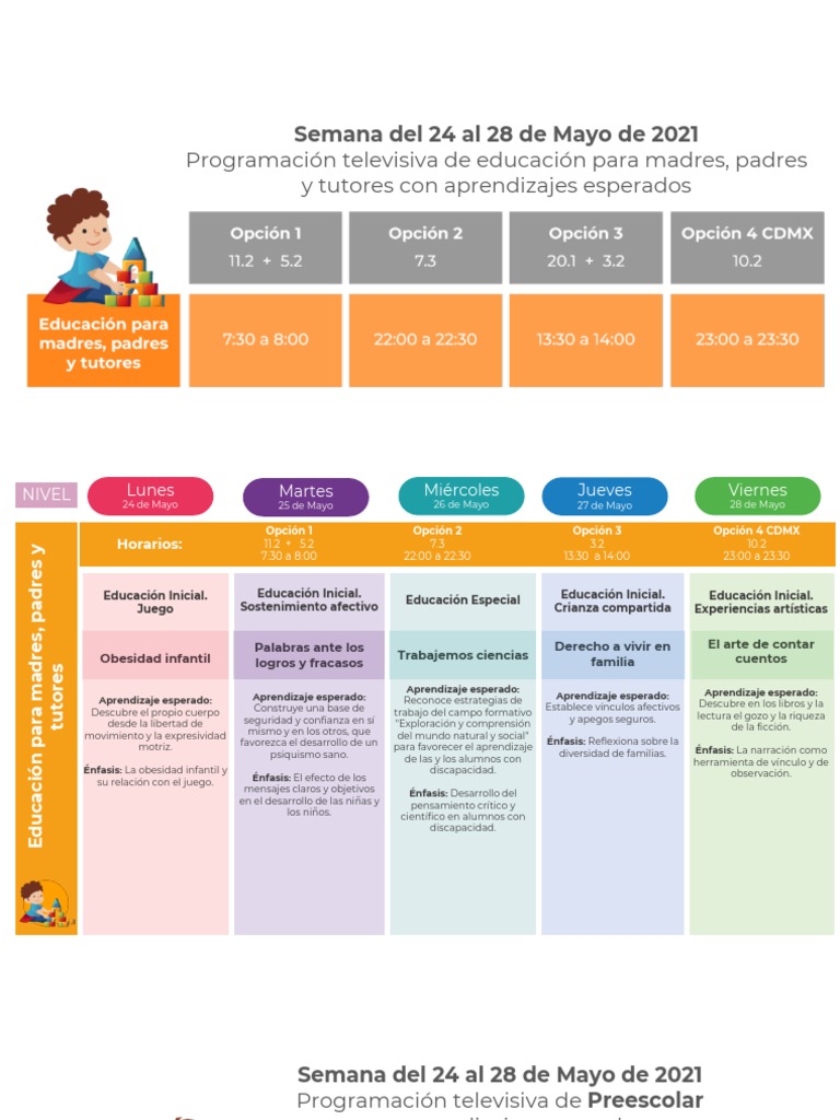 Aprende en Casa III Del 24 Al 28 de Mayo | PDF | Educación de la ...