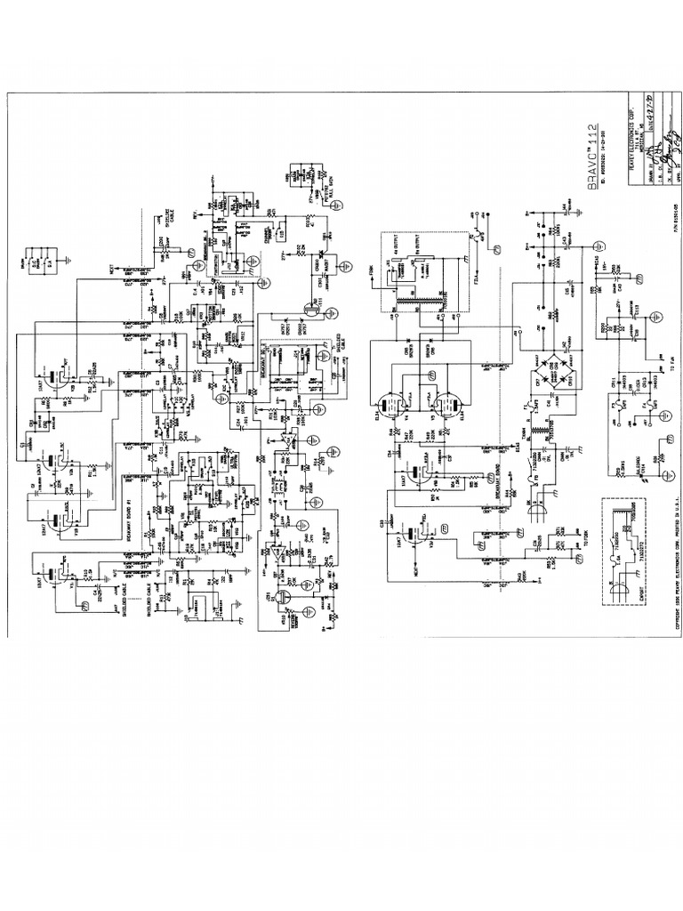 Peavey Bravo 112 Schematic | PDF