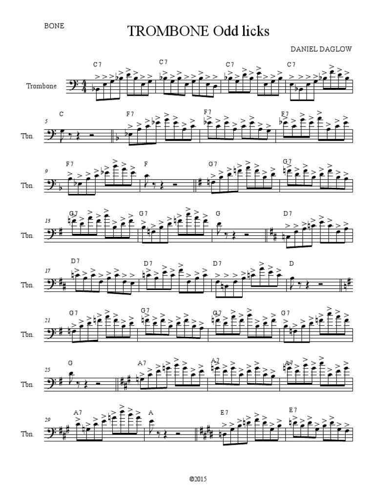 Trombone Odd Licks | PDF