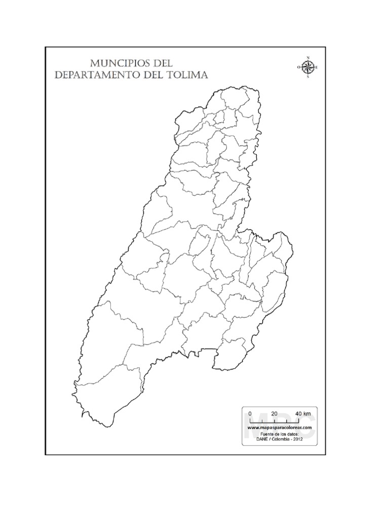 Mapa Del Tolima
