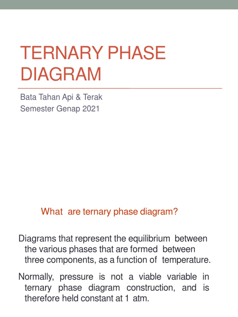 Ternary Phase Diagram | PDF | Phase Diagram | Phase (Matter)