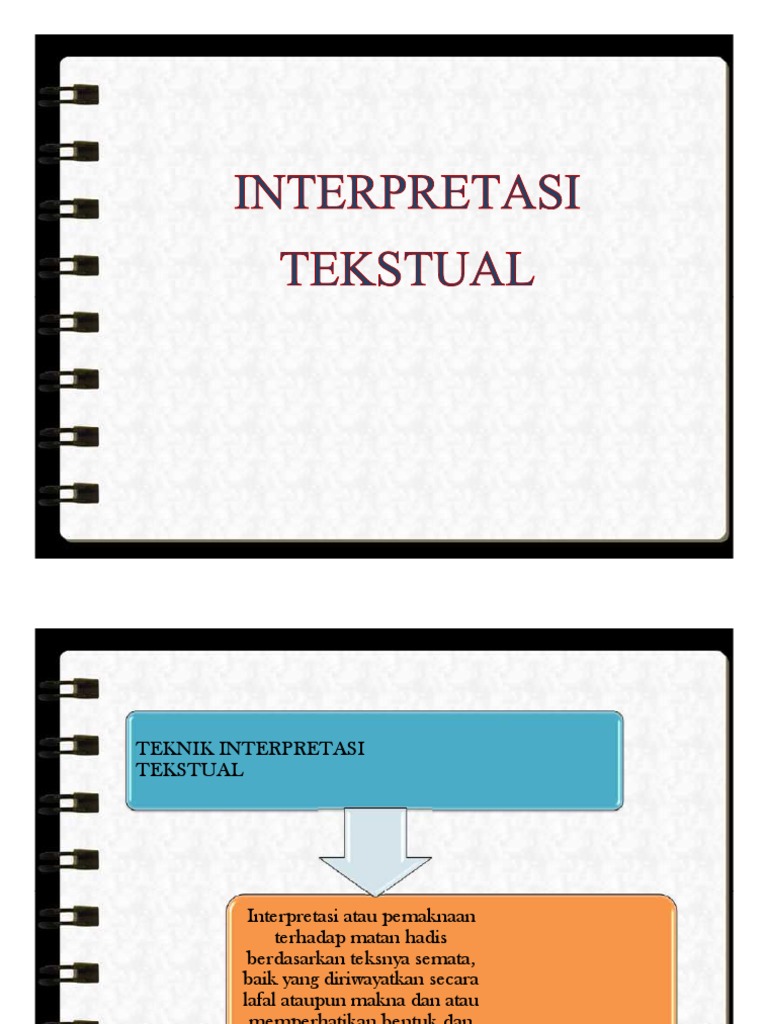 Teknik Interpretasi Hadis | PDF | Agama & Spiritualitas