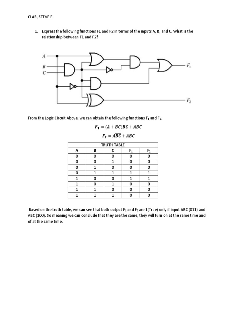 Exercise 3 | PDF | Logic Gate | Computer Science