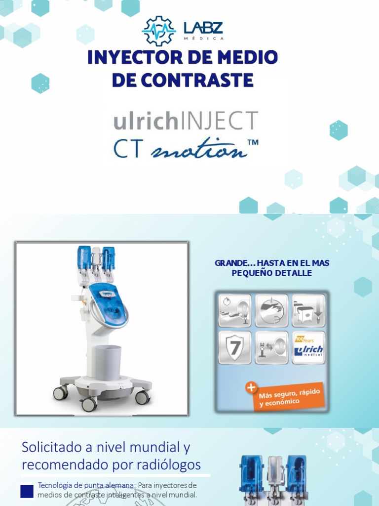 Inyector CT Motion Ulrich: Eficiencia y Seguridad | PDF | Inyección de ...