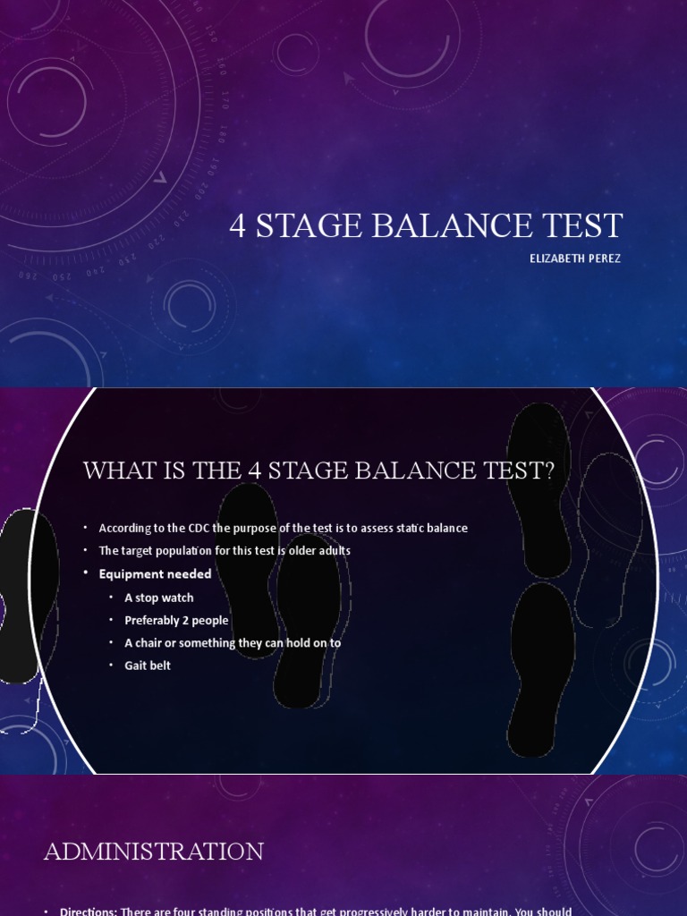 4 Stage Balance Test Presentation | PDF | Clinical Medicine | Medical ...