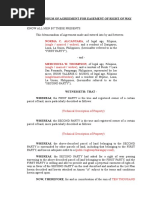 Agreement Road Right of Way | PDF | Equitable Remedy | Easement