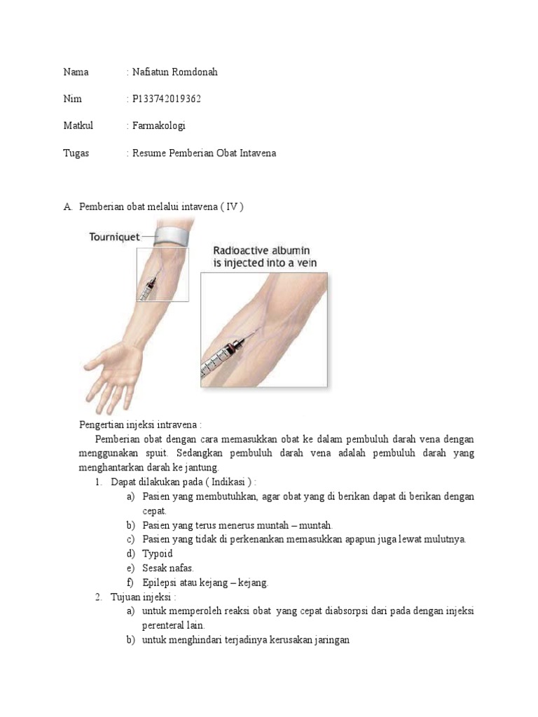 Pemberian Obat IV | PDF