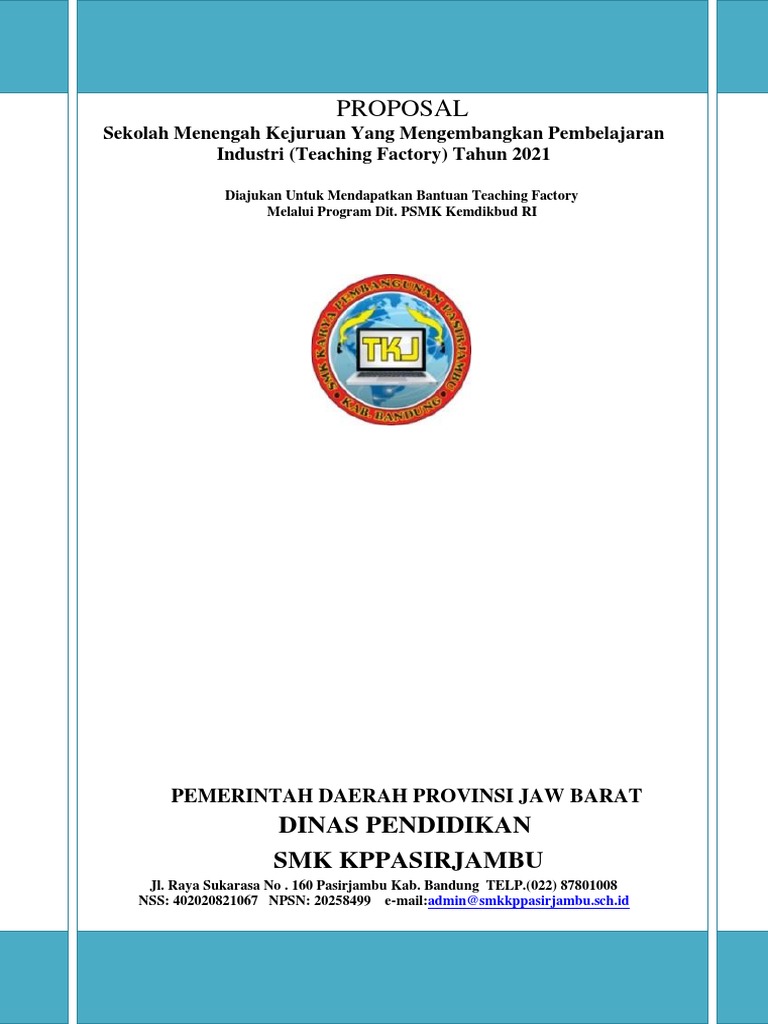 Proposal Tefa SMK KP Pasirjambu 2021 | PDF