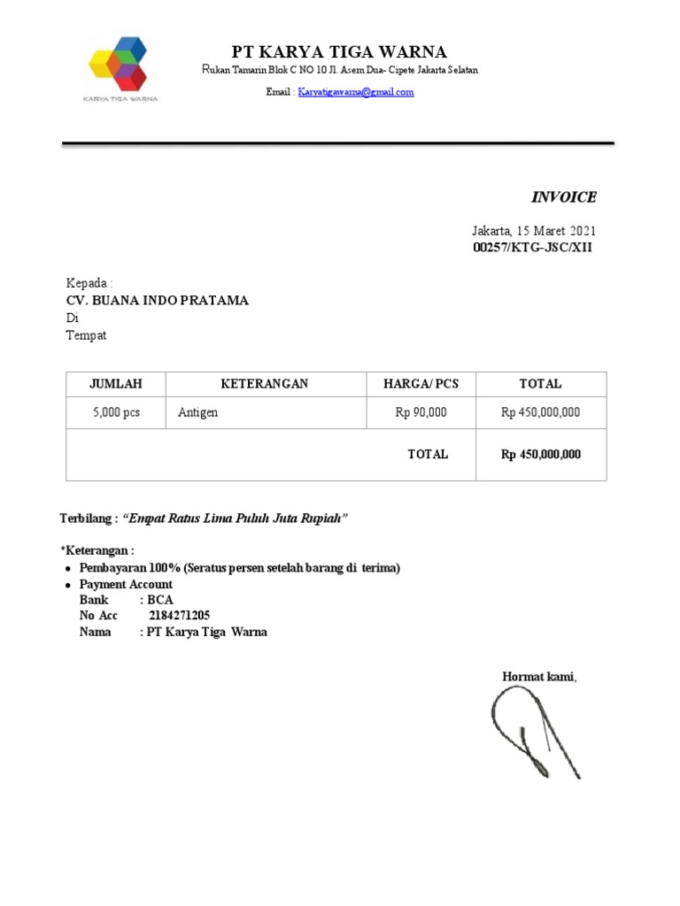 Invoice 5000-Dikonversi | PDF