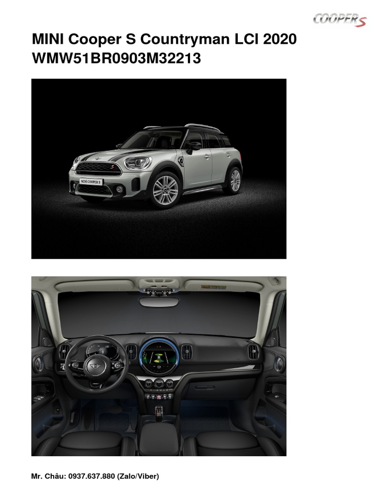 Infomation Cooper S Countryman | PDF | Mini | Motor Vehicle