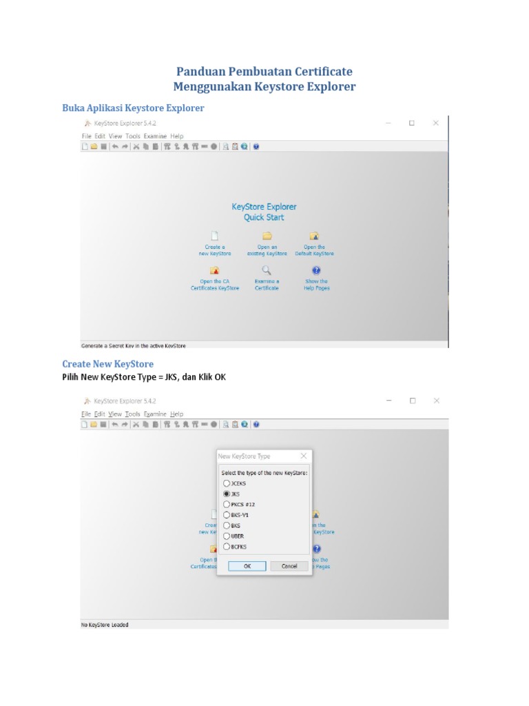 Panduan Pembuatan Certificate Dan Signature Base On Java Code | PDF