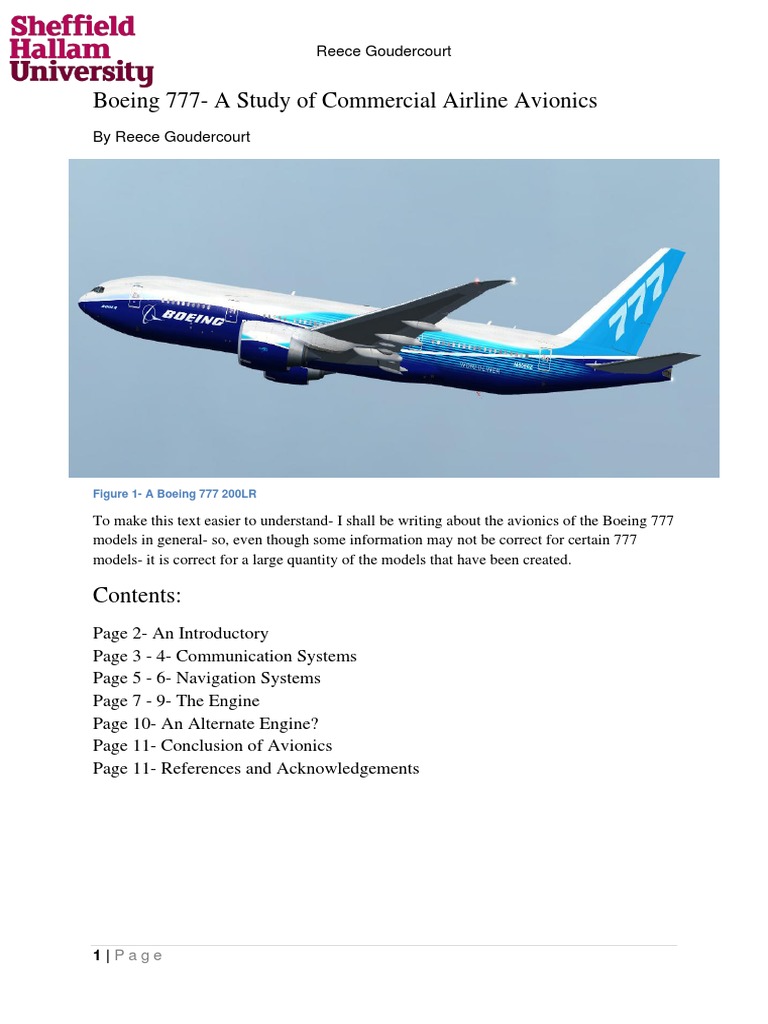 Boeing 777 Avionics Guide | PDF | Instrument Flight Rules | Aviation