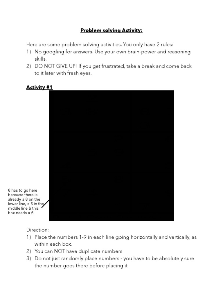 Reasoning Problems PDF