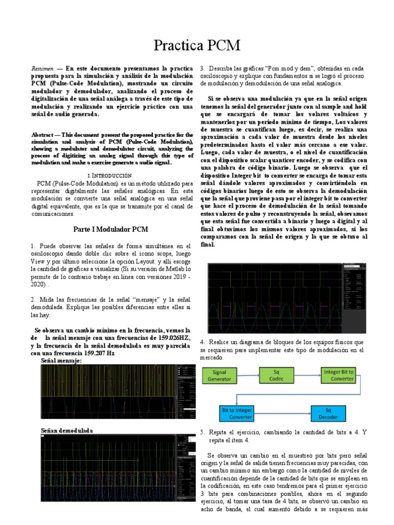 Practica PCM | PDF | Electrónica | Ingeniería Informática