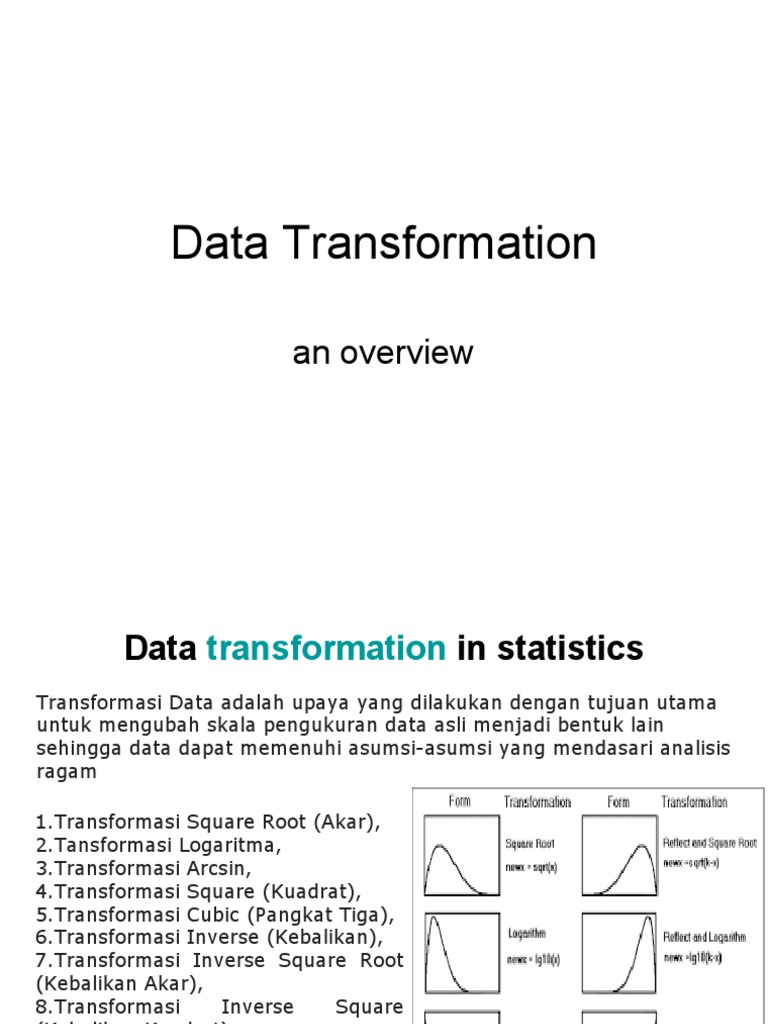 Transformasi Data: Metode dan Aplikasi | PDF | Komputer