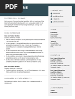 AIM Resume Guidance | PDF | Résumé | Behavior Modification