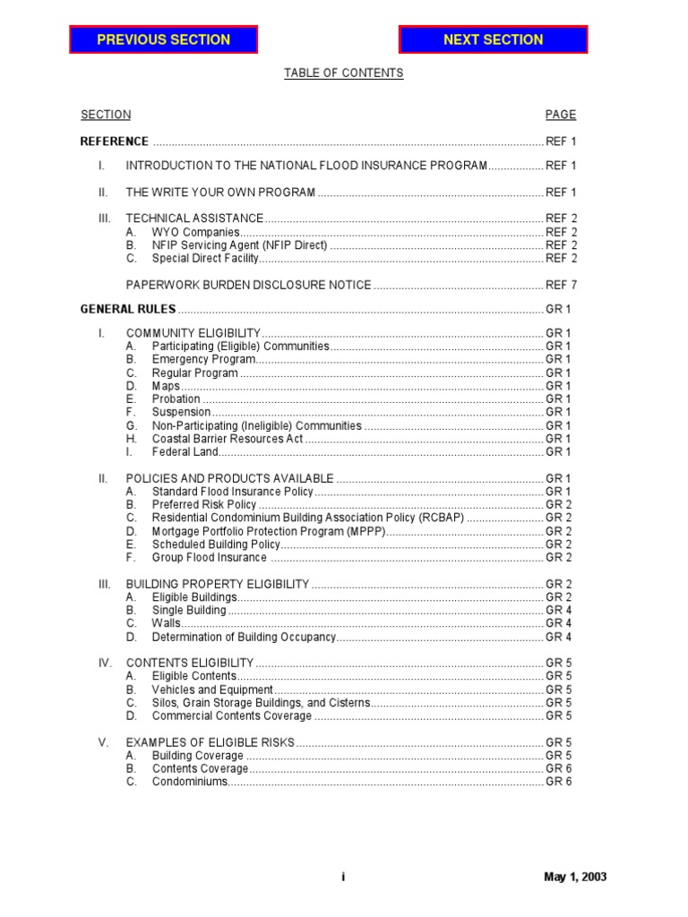 01 Table of Contents | PDF | Condominium | Deductible
