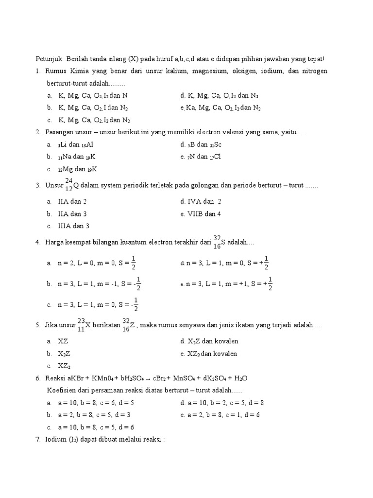 Soal Us Pa Stef | PDF