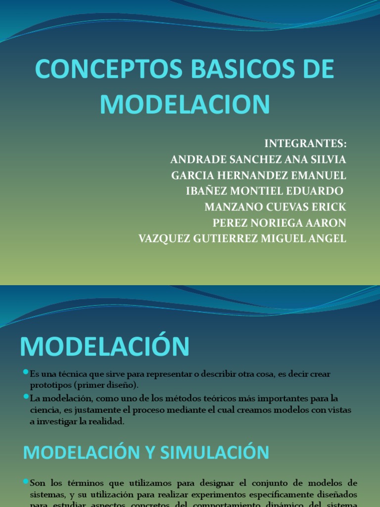Conceptos Basicos de Modelacion | PDF | Sistema | Modelado científico