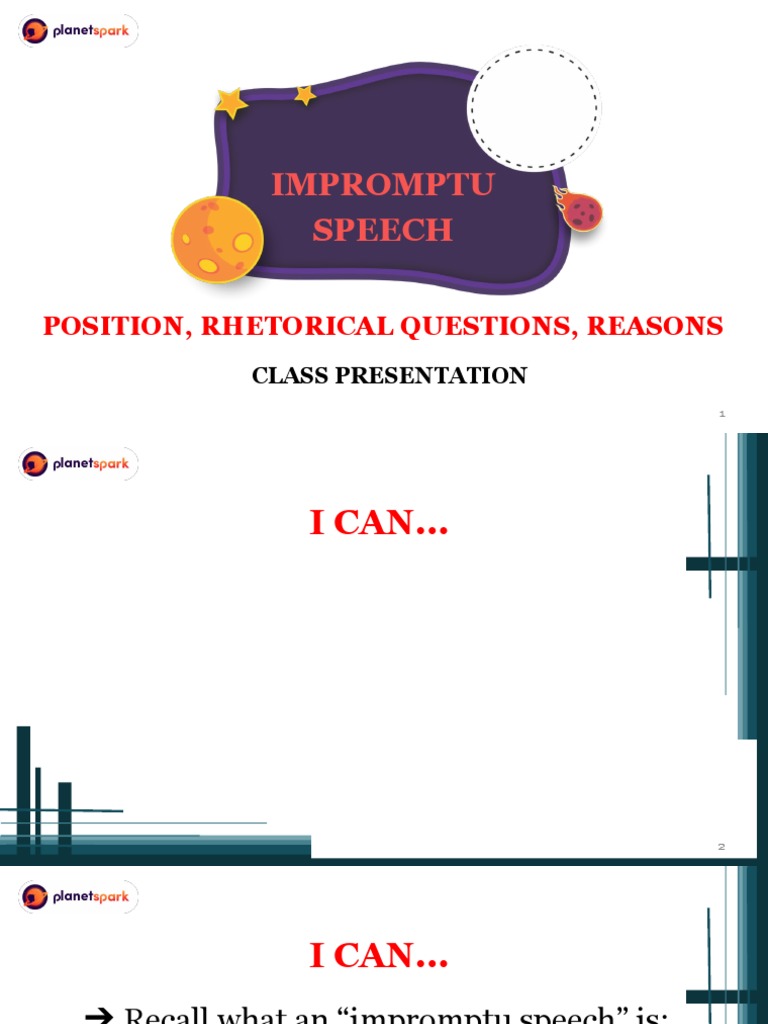 Class Presentation - Topic - Position, Rhetorical Questions, Reasons ...