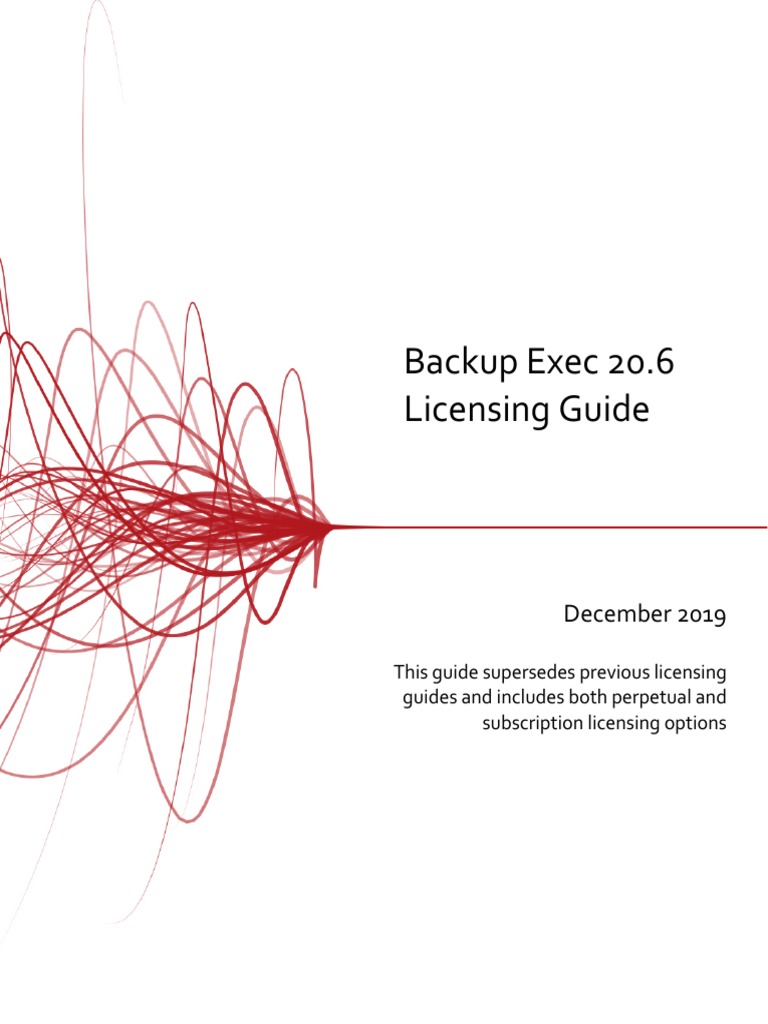 Backup Exec 20.6 Licensing Guide | PDF | Subscription Business Model ...