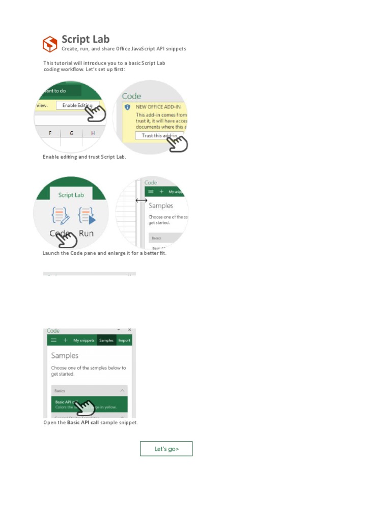 Introduction To Script Lab A Hands On Tutorial For Creating Running And Sharing Office