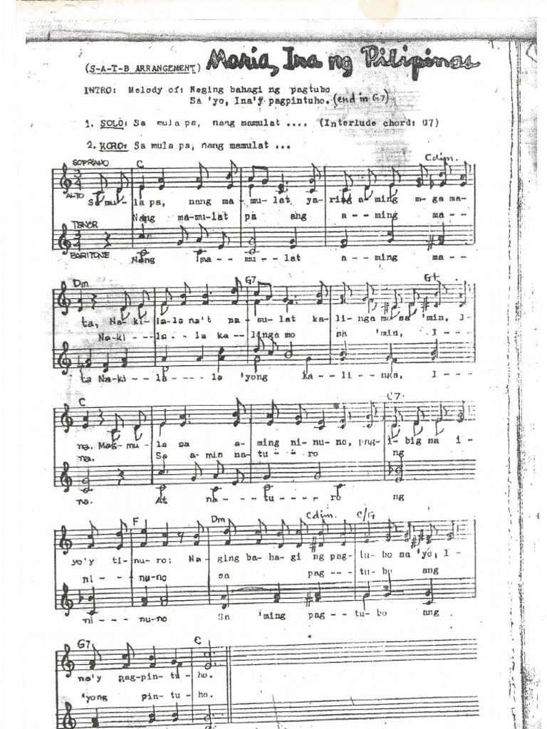 Maria, Ina NG Pilipinas | PDF