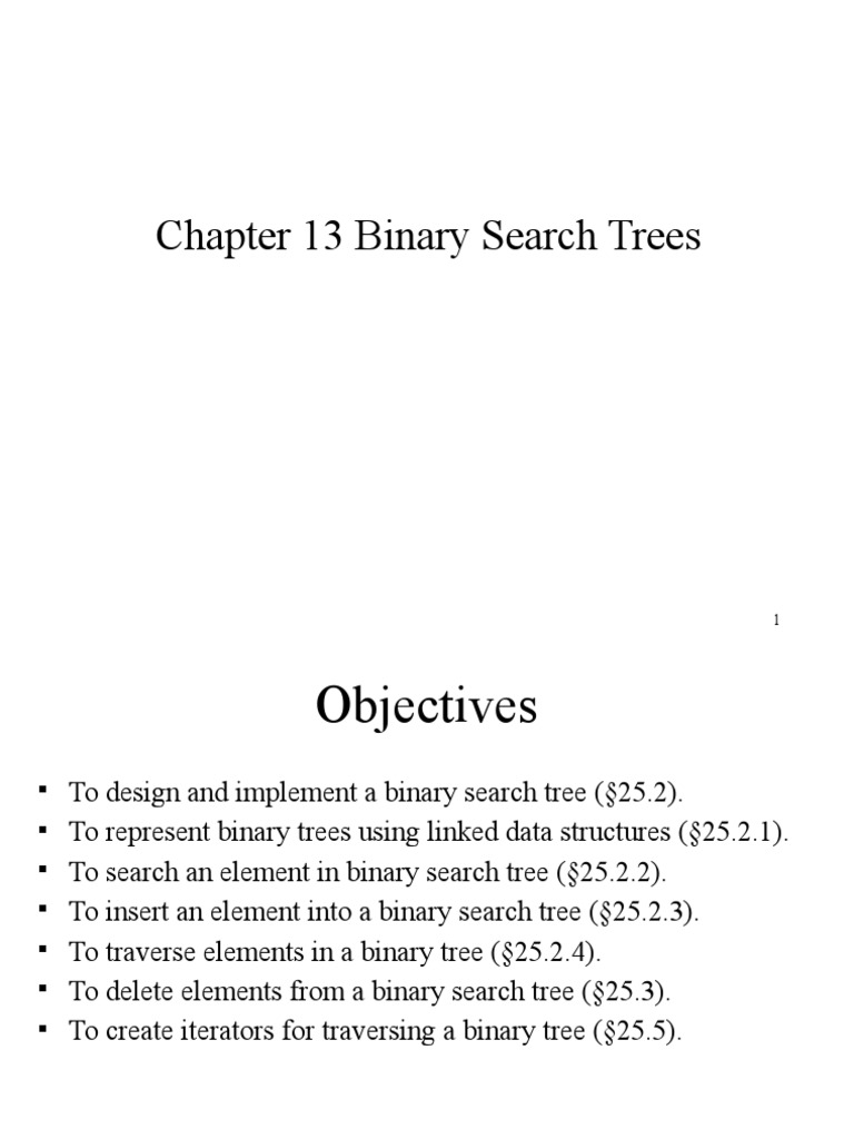 Chapter 13 Binary Search Trees | PDF | Theoretical Computer Science | Computer Data