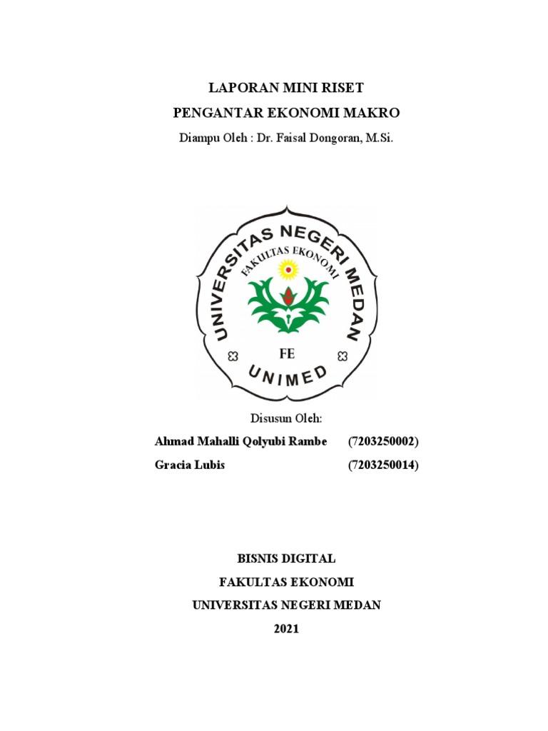 LAPORAN MINI RISET Ekonomi Makro | PDF
