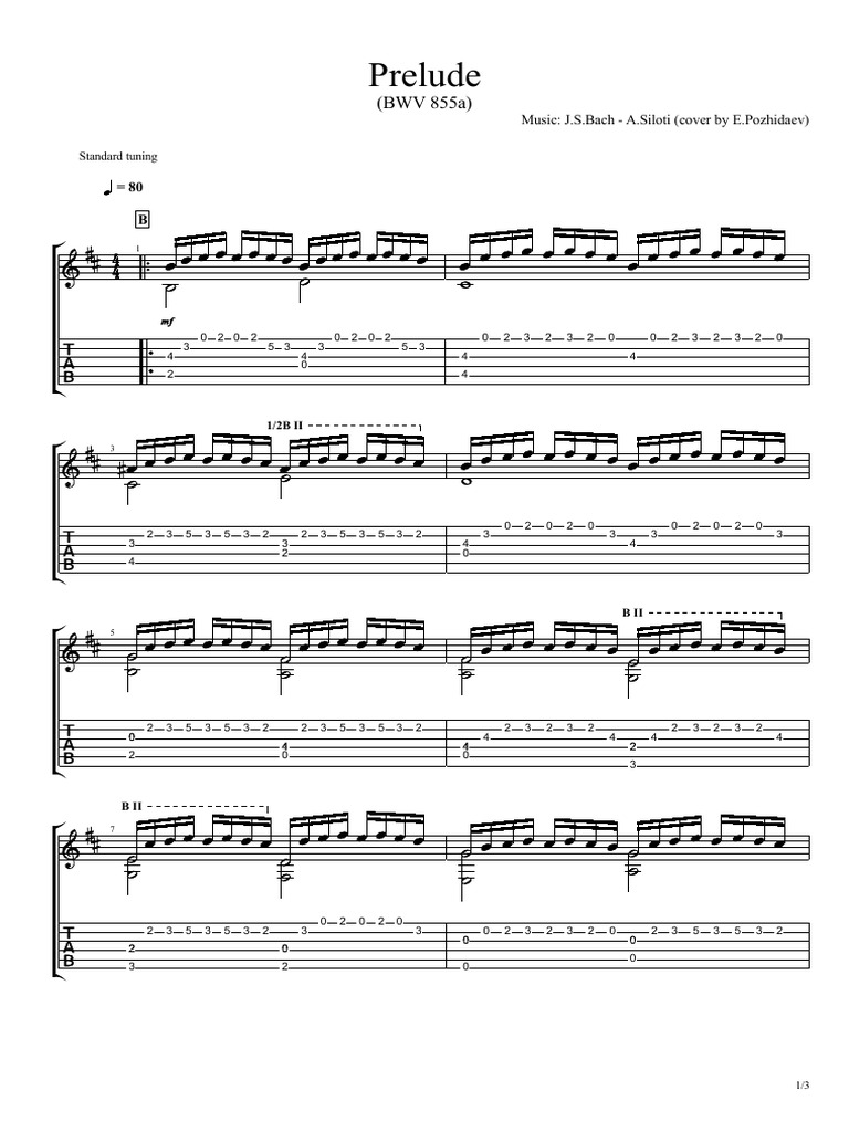 J.S. Bach's Prelude (BWV 855a) Score: An Analysis of Bach's Musical ...