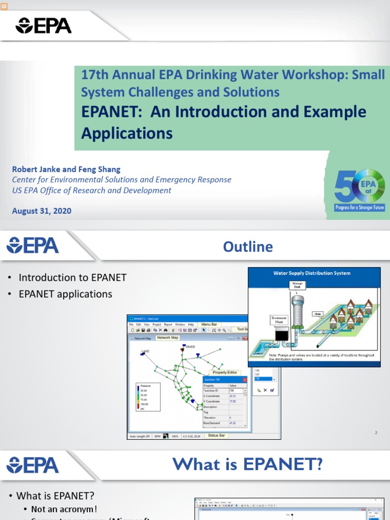 Epanet Small Systems Workshop 2020 | PDF | Software | Computing
