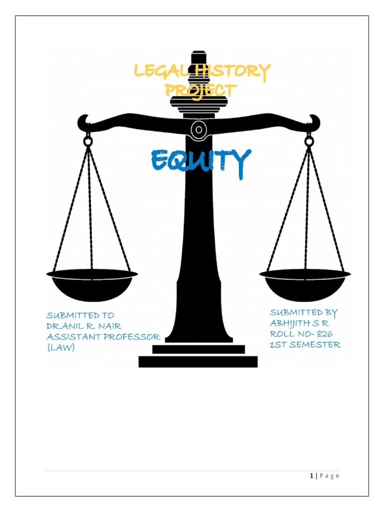 Understanding Equity in Law | PDF | Equity (Law) | Trust Law