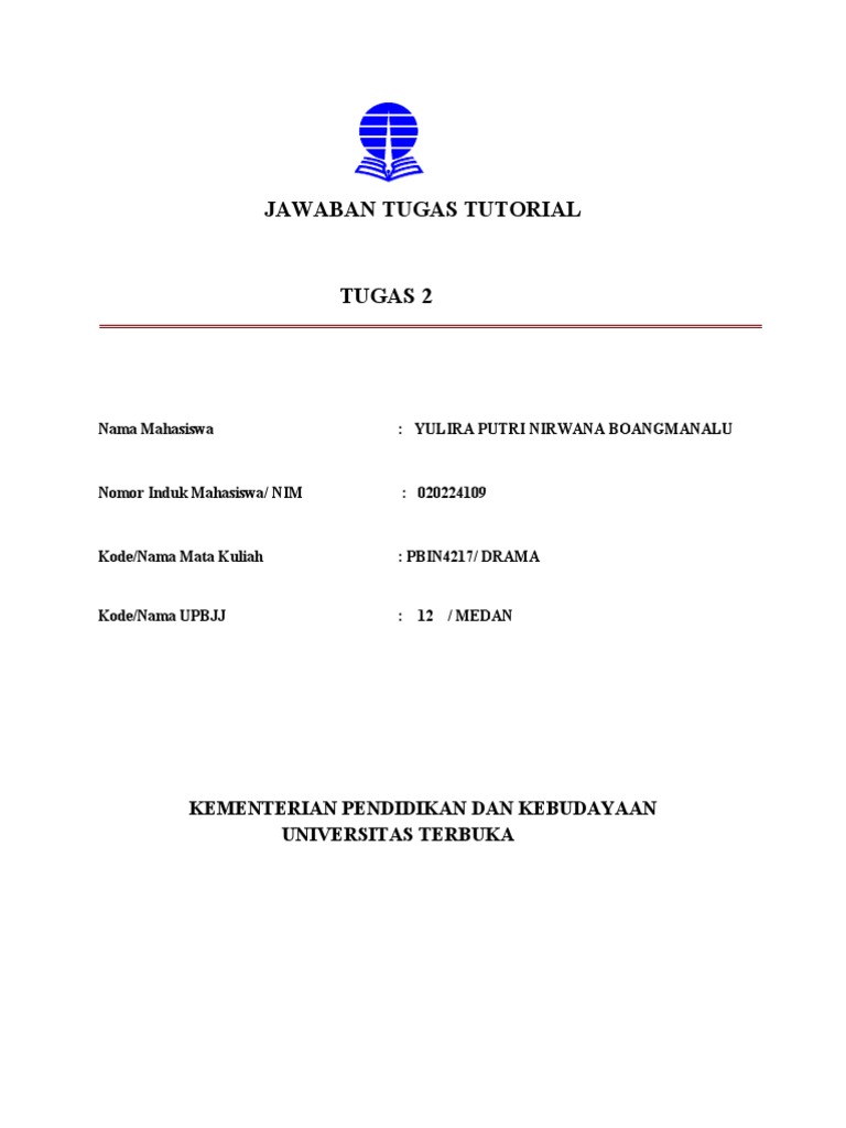 Jawaban Tugas Tuton 2 | PDF