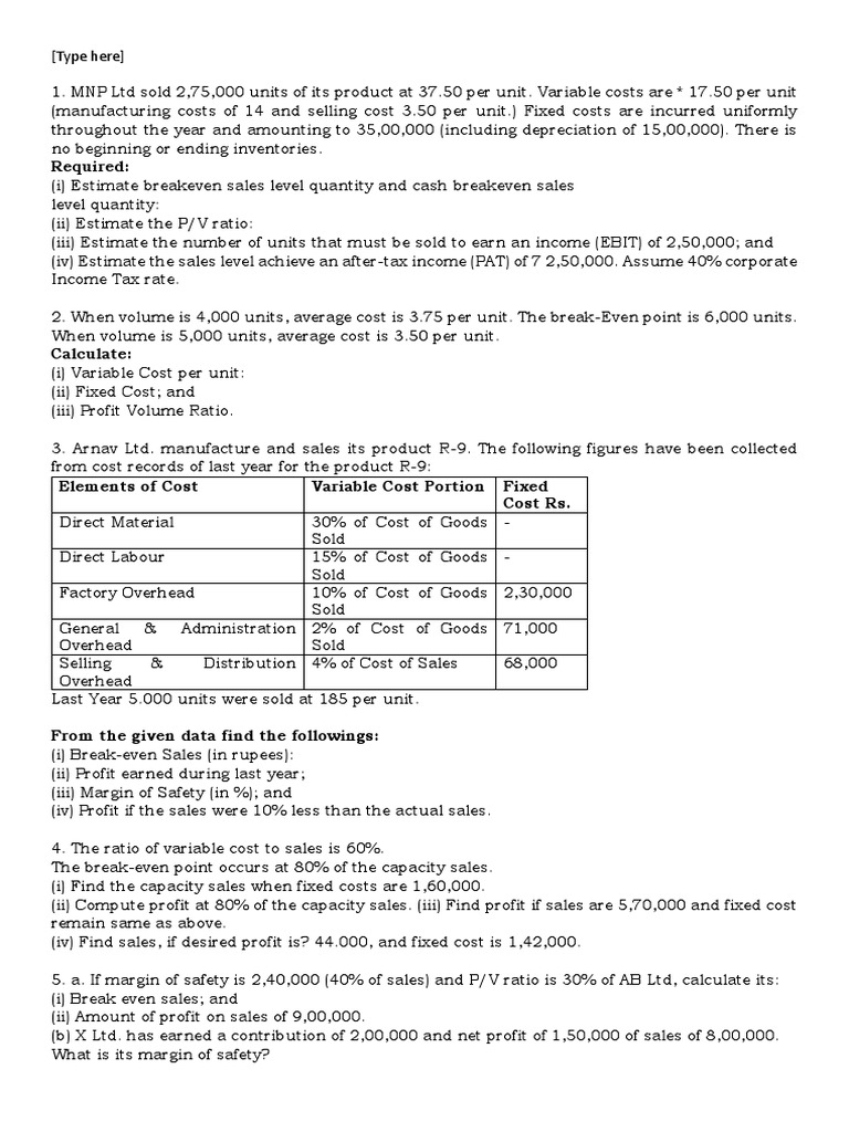 Marginal Costing | Download Free PDF | Income Statement | Pricing