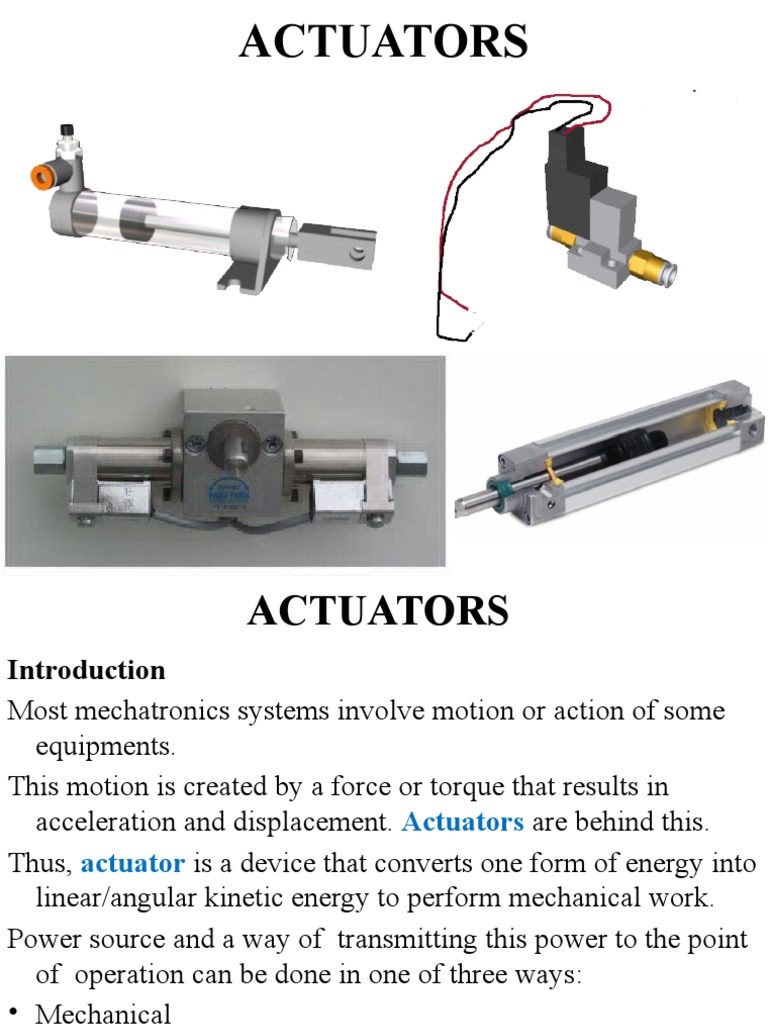 An In-Depth Look at Actuators: Types, Components, Applications and ...