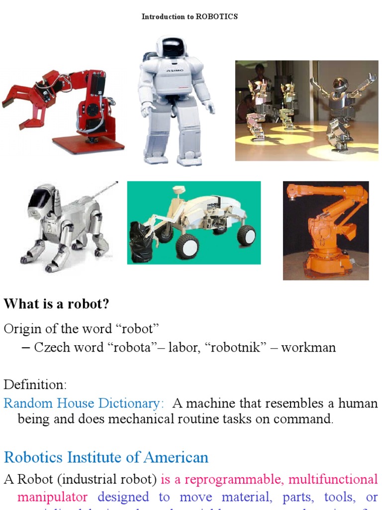Introduction To ROBOTICS | PDF | Robot | Robotics