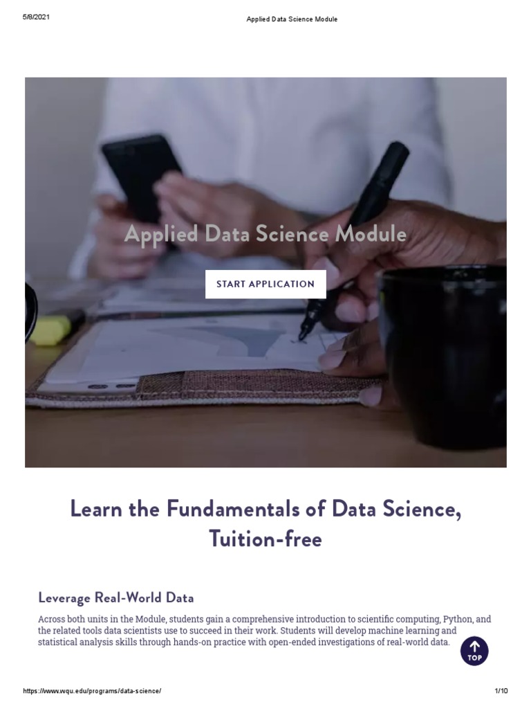 Applied Data Science Module: Learn The Fundamentals of Data Science ...