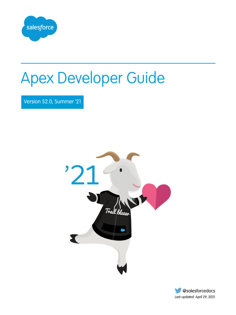 Salesforce Apex Developer Guide | PDF | Dynamic Web Page | Class ...