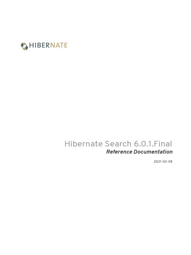 Hibernate Search Reference | PDF | Data Management | Computer Science