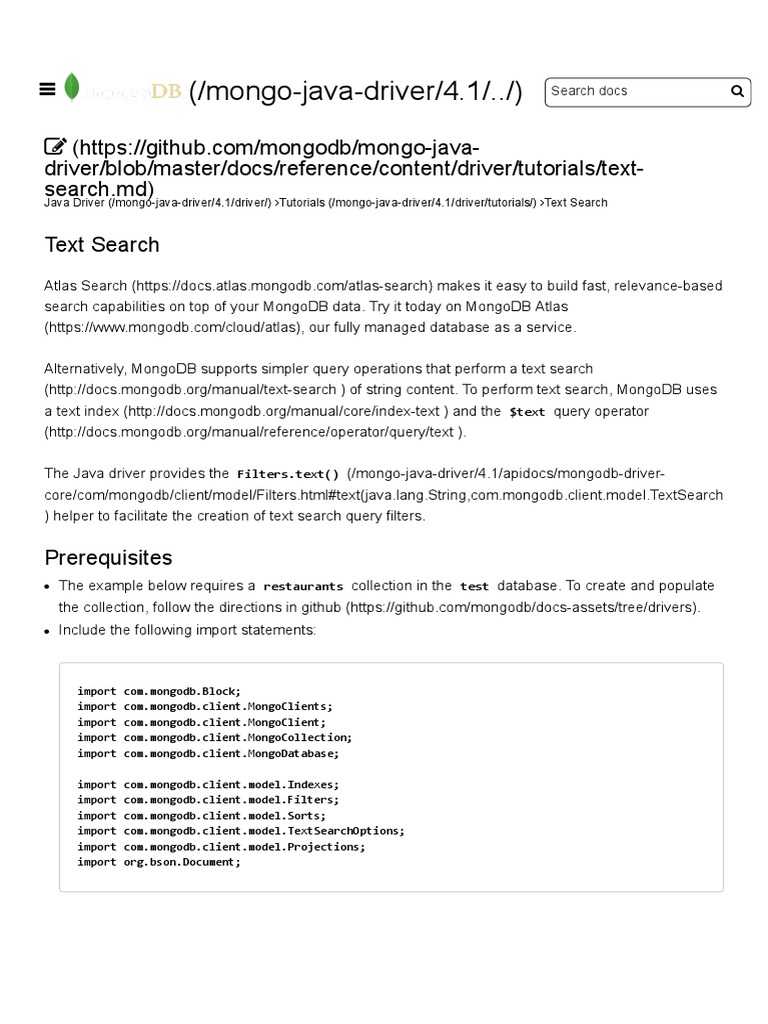 mongo-Java-Driver/4.1/../) : Driver/blob/master/docs/reference/content/driver/tutorials/text ...