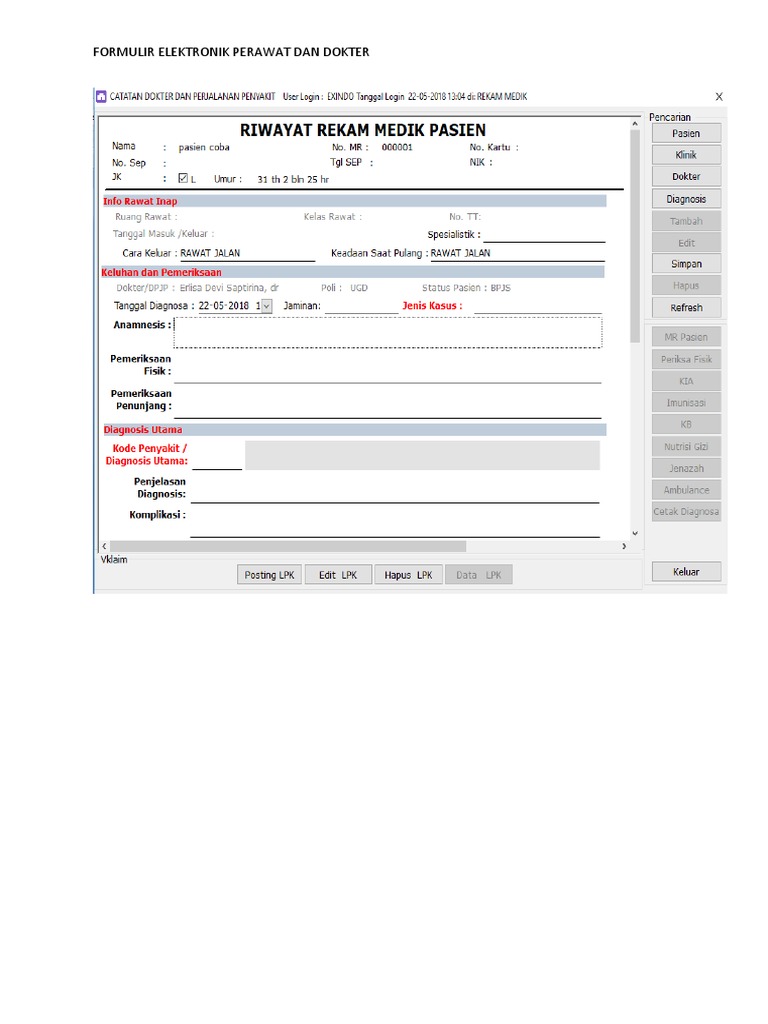 Contoh Formulir Elektronik | PDF