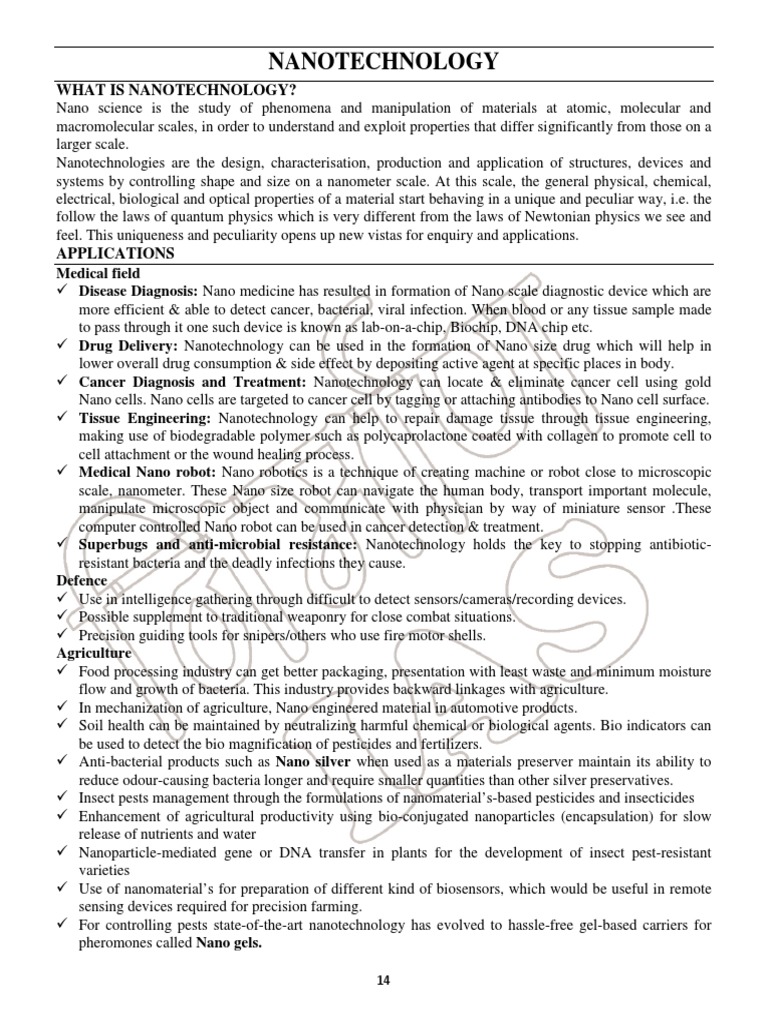 What Is Nanotechnology? | PDF | Nanotechnology | Carbon Nanotube