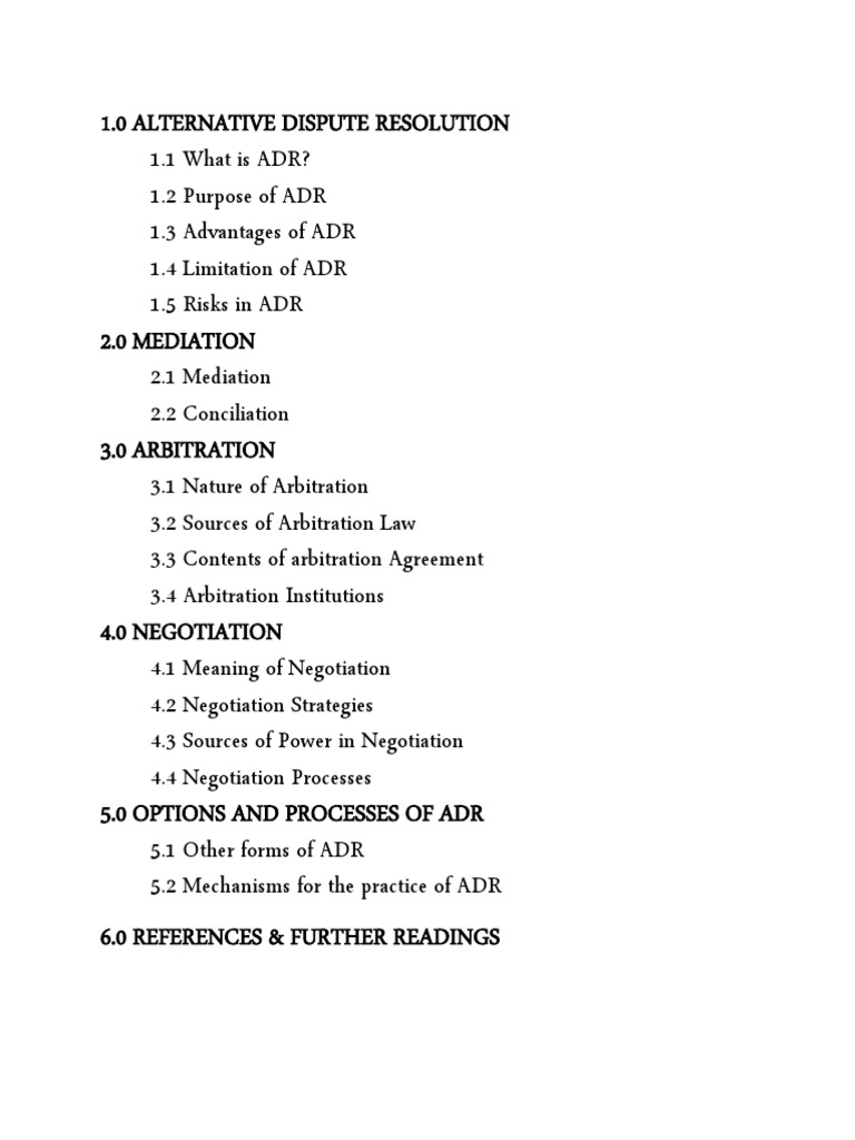 Alternative Dispute Resolution | PDF | Mediation | Alternative Dispute Resolution