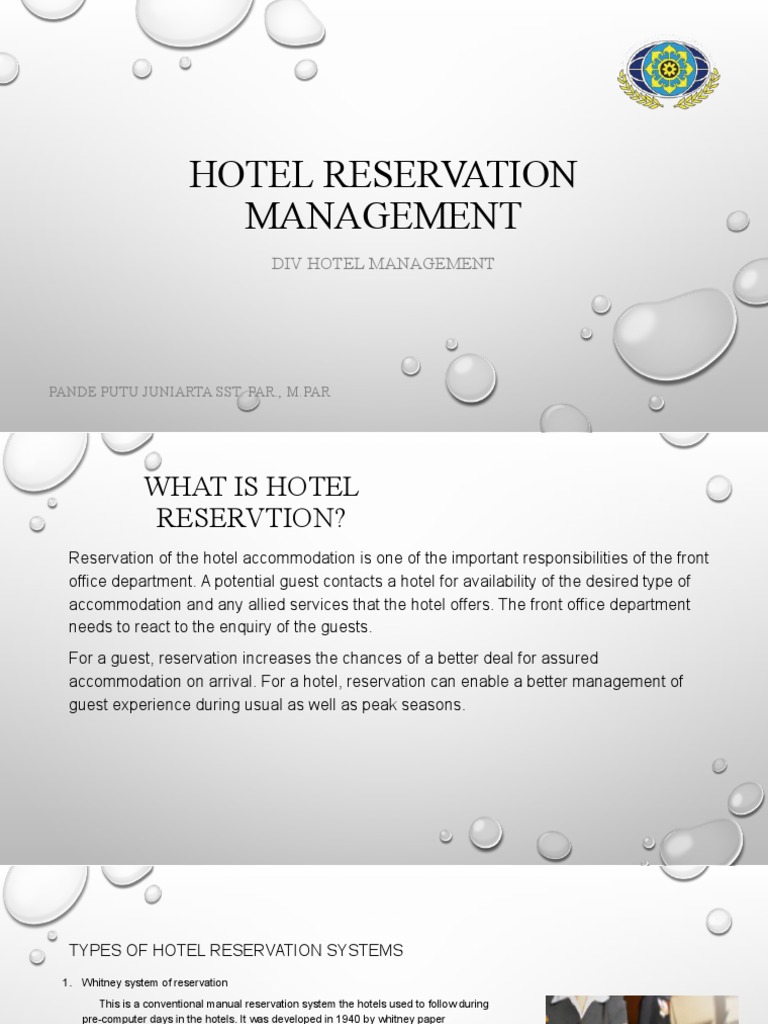 Hotel Reservation Management | PDF | Hotel | Hotel And Accommodation