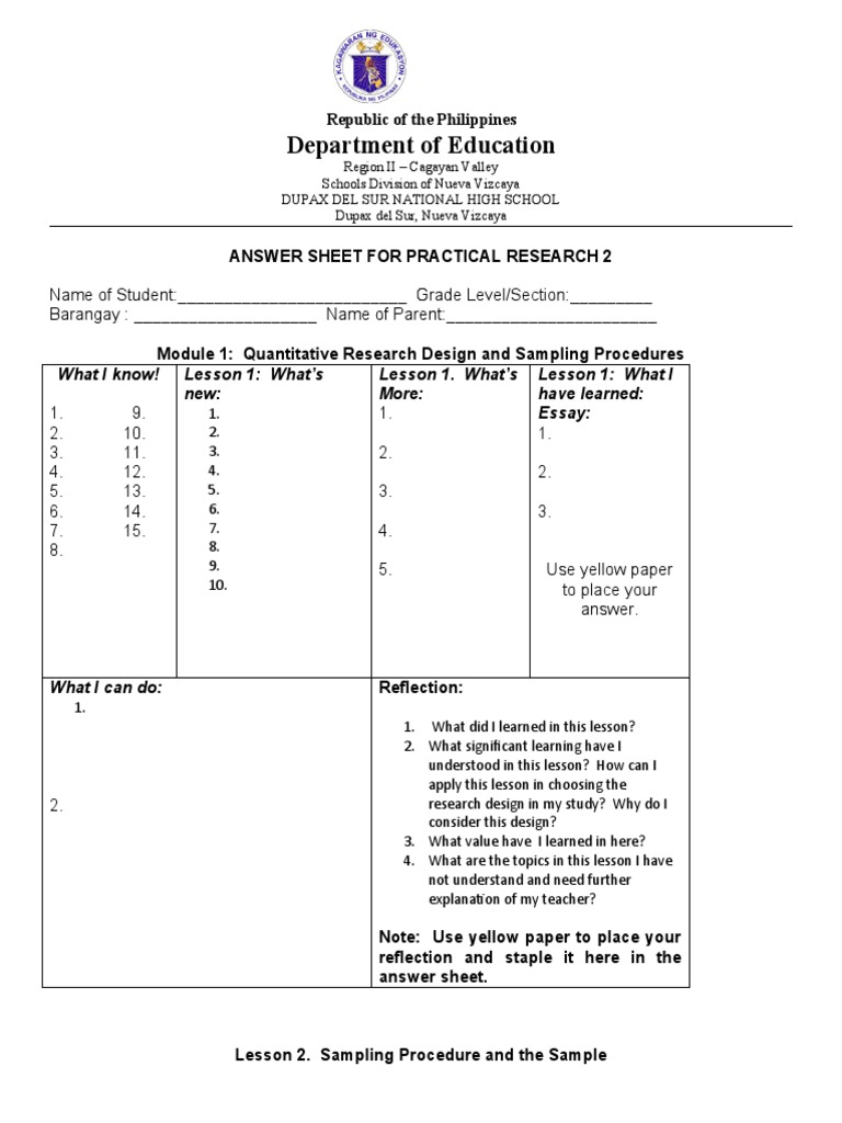 Department of Education | PDF | Validity (Statistics) | Behavior Modification